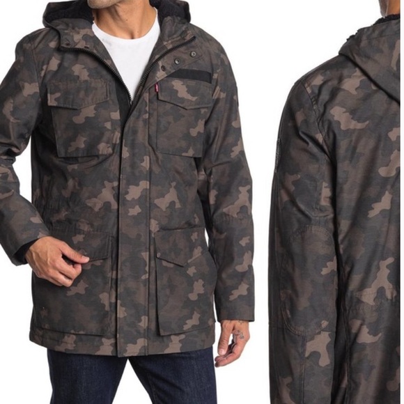 Levi's | Jackets & Coats | Levis Mens Arctic Cloth Sherpa Lined Parka Camouflage | Poshmark